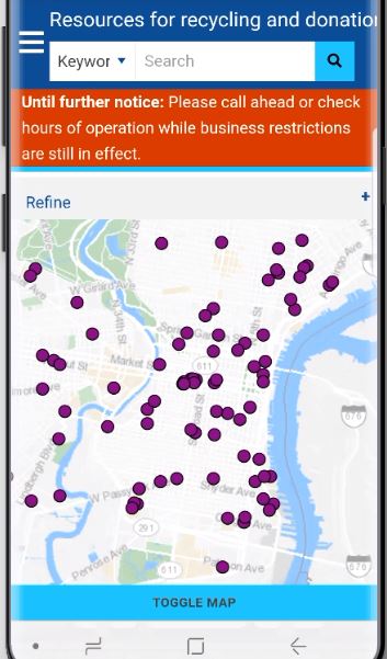 GitHub - CityOfPhiladelphia/recycling-and-donation-finder: A map and filterable list for finding ...